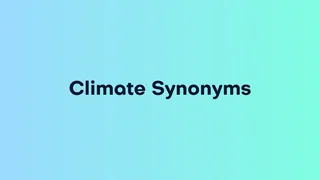 Synonyms for Climate - Causeartist