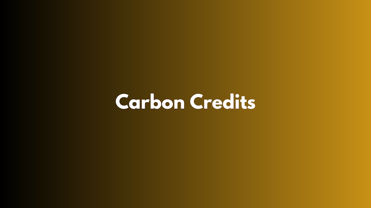 What is a Carbon Credit - Causeartist